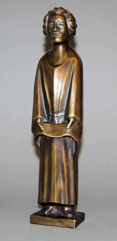 Ernst Barlach, Bronzeplastik „Der Sänger (Singender Klosterschüler)“, 1 ...