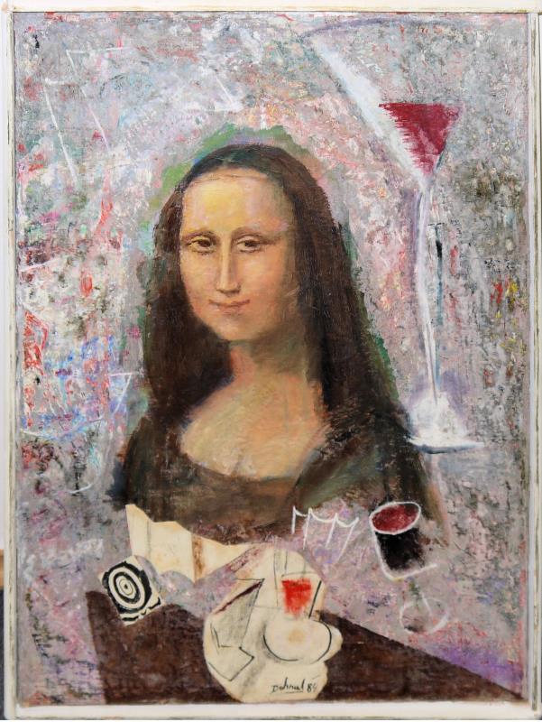 Josef Dohnal, Mona Lisa & Kubismus, Ölgemälde/ Collage - Auktionen ...