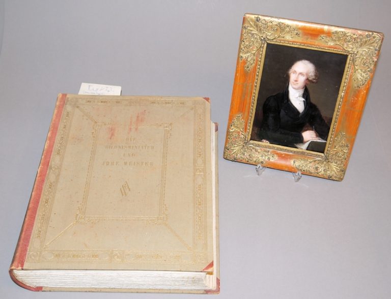 0476-Miniatur, Halbfigur eines französischen Herrn, um 1790 & “Die ...